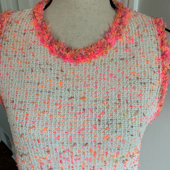 Zara | Dresses | Zara Color Pop Dress Tweed Like | Poshmark